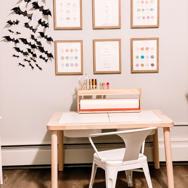 Spanish to English, Set of 6 Educational Posters, Montessori Materials ...