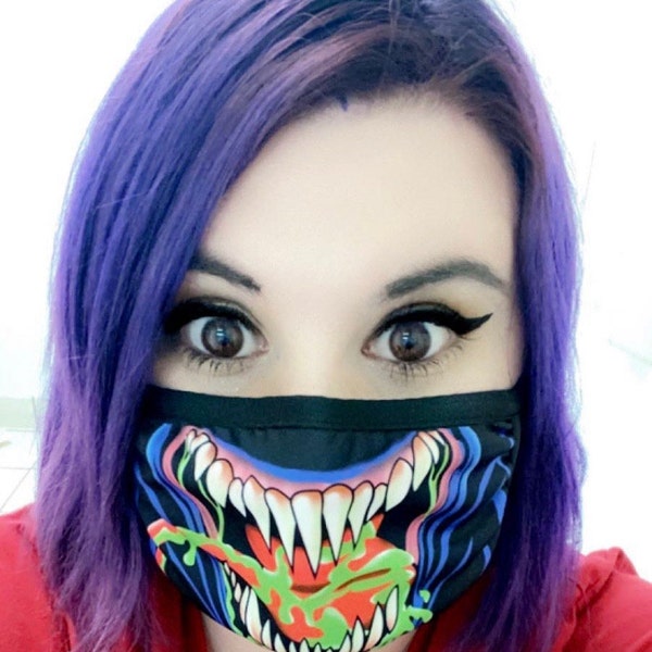 Venom Face Dust Mask | Eddie Brock | Venom | Spiderman | 90s | Symbiote ...