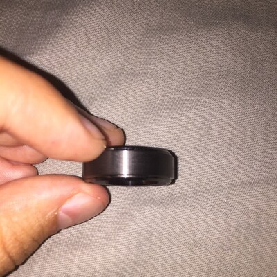 Dark Grey Wedding Band Gunmetal Color Men's Wedding Band - Etsy