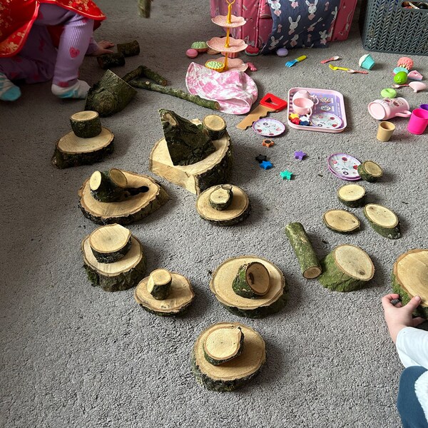 Large Geo Boards Funky Fingers Gym Fine Motor Skills EYFS Log Slices ...