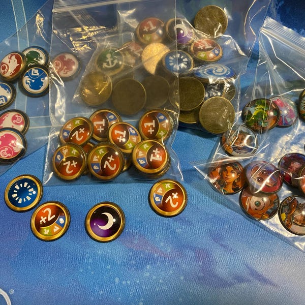 Bandits RPG Tokens Glass and Metal Deluxe Tokens Handmade by the Token ...