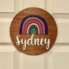 Personalized Rainbow Name Sign Rainbow Baby Nursery or Kids Room Decor ...