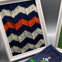 Cable Panels Knitted Wall Art KNITTING PATTERN INSTRUCTIONS Framed ...