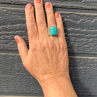 Beth Dutton Inspired Turquoise and Sterling Silver Large - Etsy