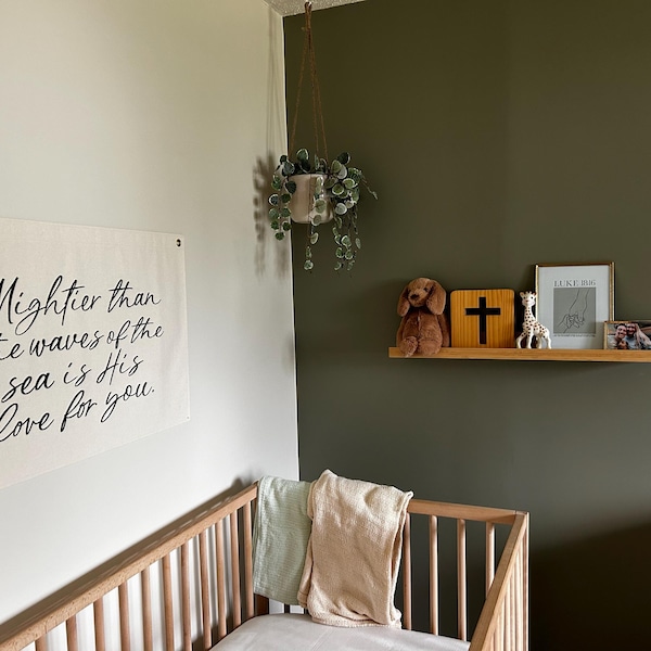 Mightier Than the Waves of the Sea is His Love for You | Canvas Banner ...