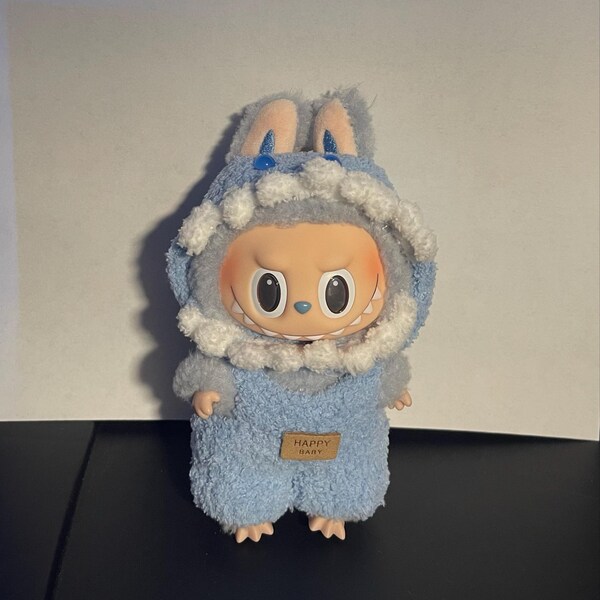 Labubu Adorable Plush Blue Shark Doll Outfit - Etsy