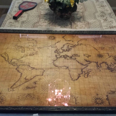 Pirate Map of the World in 6 Sizes up to 60x40 150x100 Cm Old Nautical ...