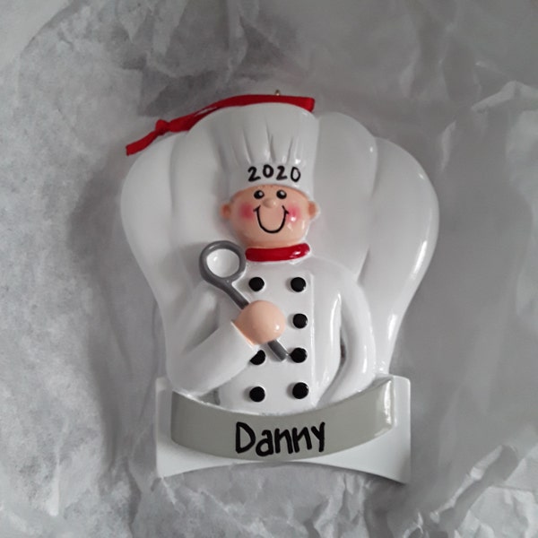 Personalized Chef Christmas Ornament • Cooking Gifts for Chef • Baker ...