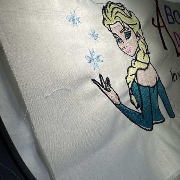 Elsa Machine Embroidery Design - Etsy