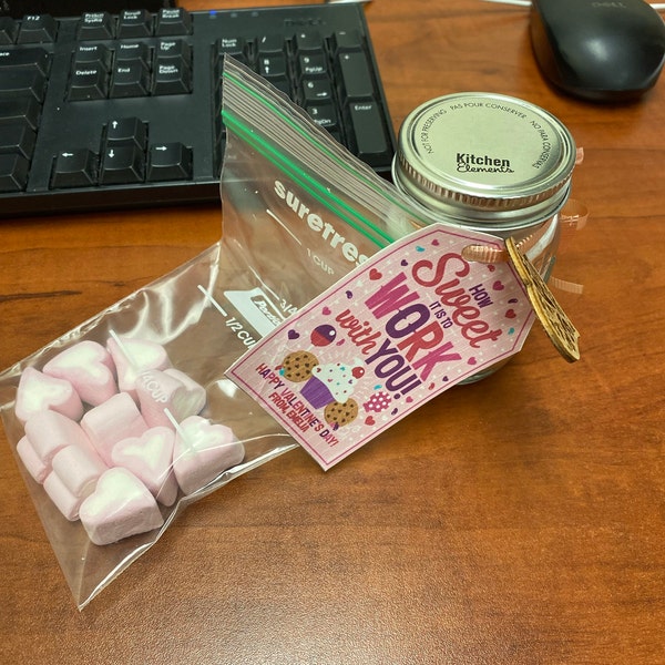 Valentines Coworker Gift Tags Valentines Day Staff Appreciation How ...