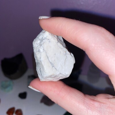 Raw White Howlite Stone White Howlite Crystal Rough White Howlite ...