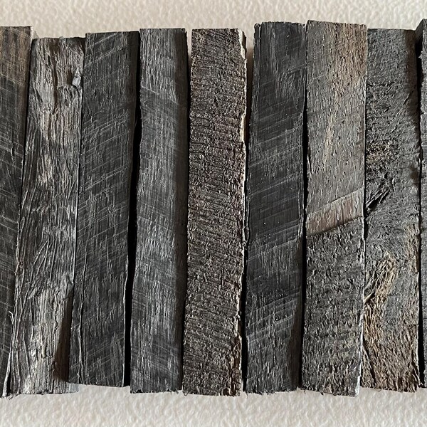 8 Irish Pen Blanks: Oak, Beech, Bog Oak, Ash, Pine, Elm, Yew, Sycamore ...
