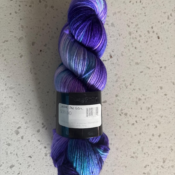 Dragonfly in Amber - Blue, Green, Gold, Hand Dyed Superwash Merino ...