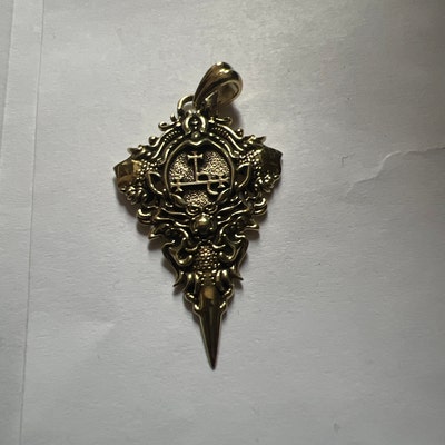 St Benedict Exorcism Cross Demon Protection Ghost Rings, St Benedict ...