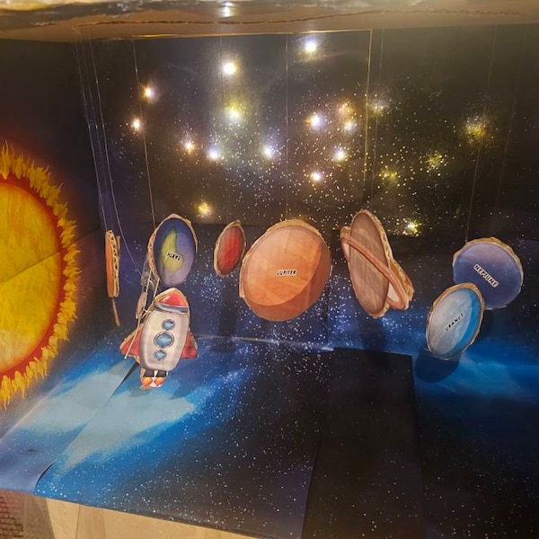 Solar System Diorama DIY Set: Includes Planet Lesson (instant Download ...