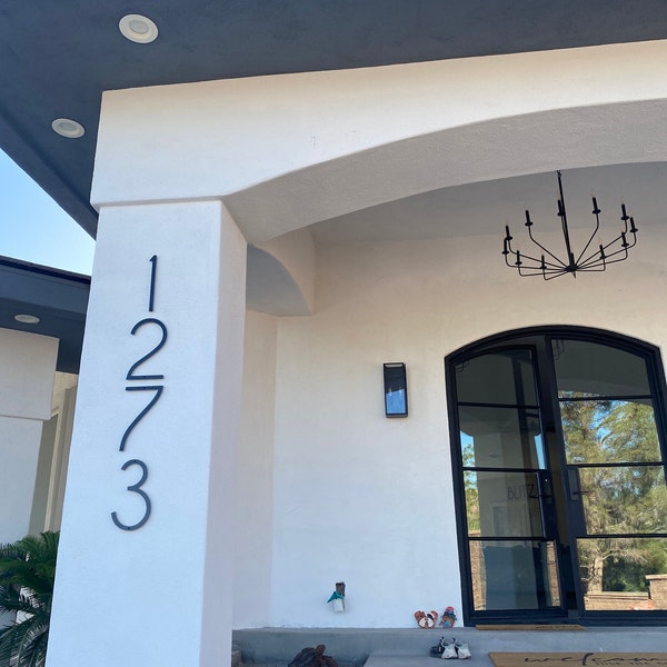 THIN MODERN Black Sign Letters for Street Address Signs and House ...