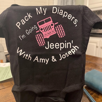 Pack My Diapers Im Going Jeeping, Grandpa Jeeping Shirt, Jeep Wrangler ...