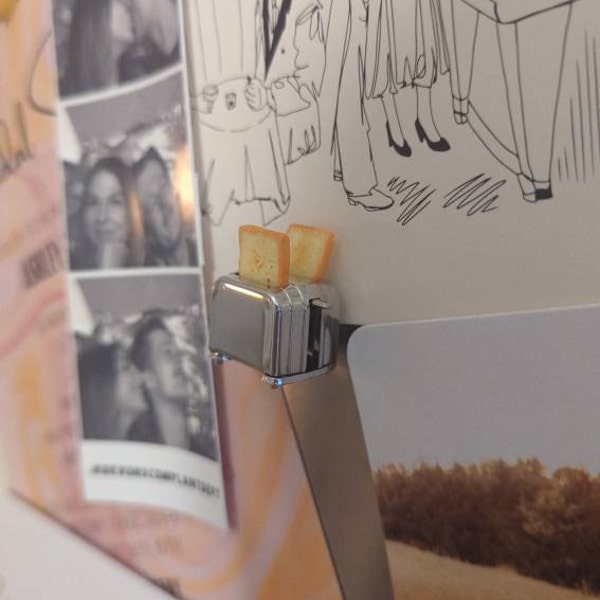 Slice Toaster Fridge Magnet | 3D Toaster Magnets | Tiny Bread Toaster ...