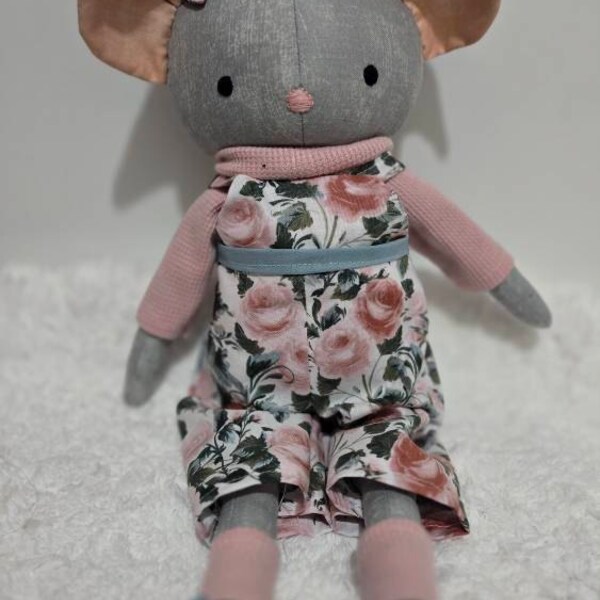 Mouse Sewing Pattern PDF -make a Cloth Mouse Doll / Stuffed Animal Toy and Clothes - by Studio ...