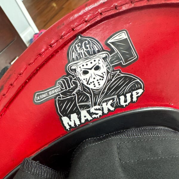 Bomberos Skull Firefighter Sticker - Etsy