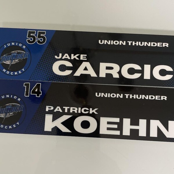 Personalized Team Locker Nameplate - Custom Nameplate - Team Logo, Name ...