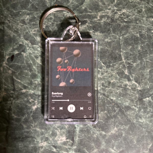 Spotify Song Plaque Keychain Custom Key Chain Add Charm Gummybear Heart ...