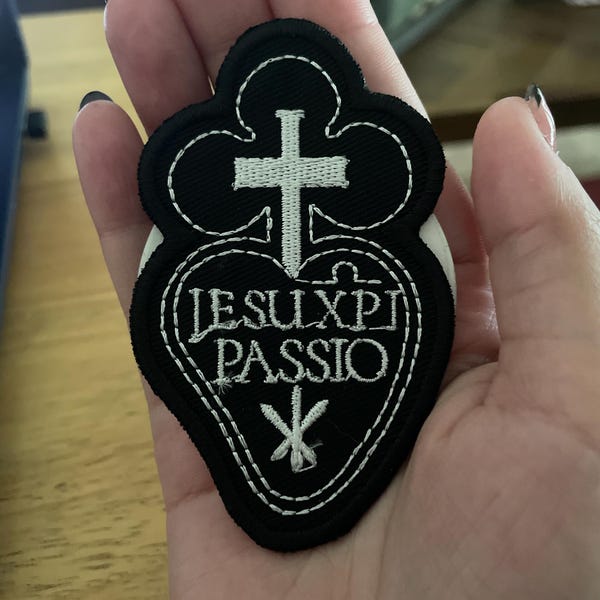 Sacred Heart of Jesus, Sacred Heart Badge, Religious Patch, Iron on ...