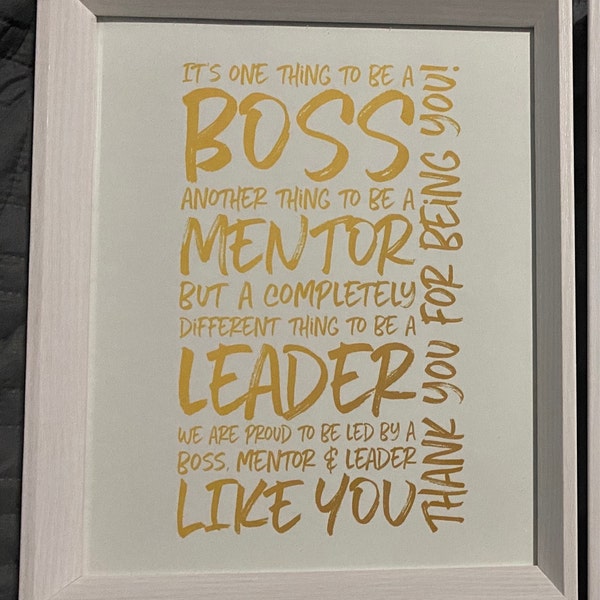 Boss Thank You Gift - It’s One Thing to Be a Boss PRINTABLE Boss Day ...