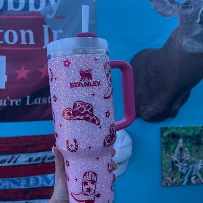 Custom Glittered Stanley Please Read Item Details and Confirm Delivery ...