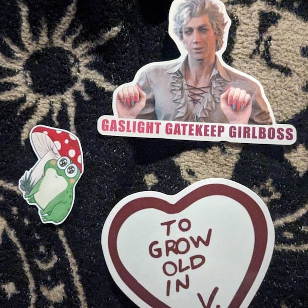 Astarion Sticker Gaslight Gatekeep Girlboss, Funny Astarion Decal - Etsy