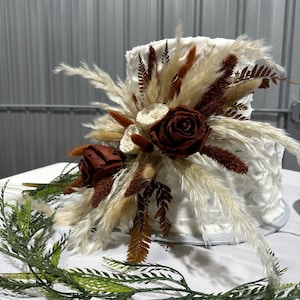 Terracotta Rust Cake Flowers, Flat Lay Flowers, DIY/ Wedding Flowers ...