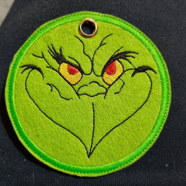 The Grinch Tree Ornaments ITH Machine Embroidery Design, Embroidery ...