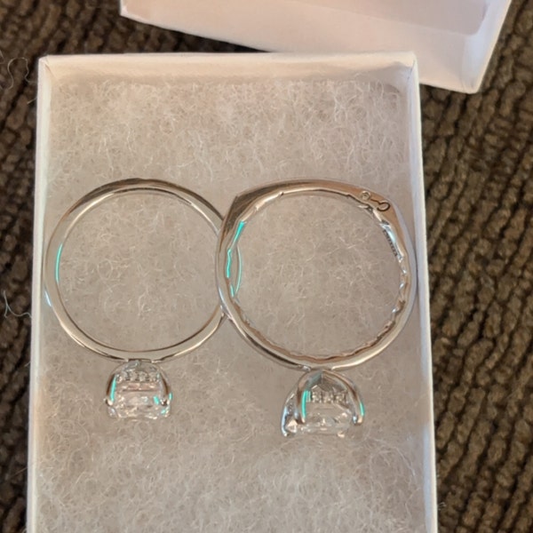 2CT Emerald Cut Cubic Zirconia Engagement Wedding Ring. 18k Yellow Gold Over Sterling Silver ...