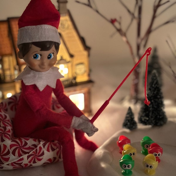 Christmas Elf Fishing Game, Elf Prop, Christmas Elf Kit, Holiday Elf ...