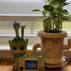 3D Printed Hand-painted Gyroid Lloid Succulent Planter Vase Inspired by ...