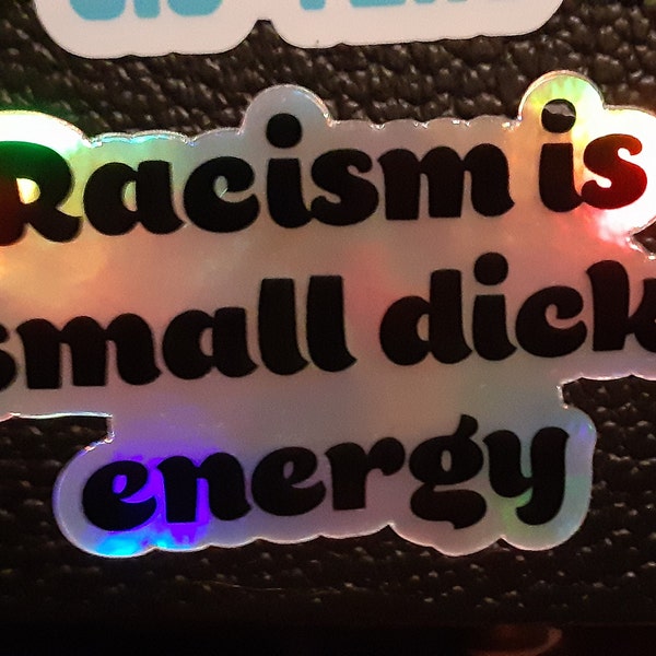 Holographic Anti Racism Sticker - Etsy