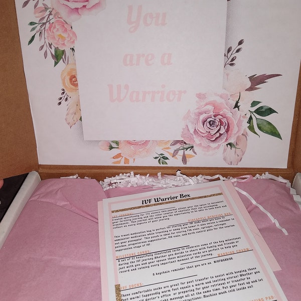 IVF Gift Box Fertility Ivf Care Package Surrogacy Gift Ivf Planner ...