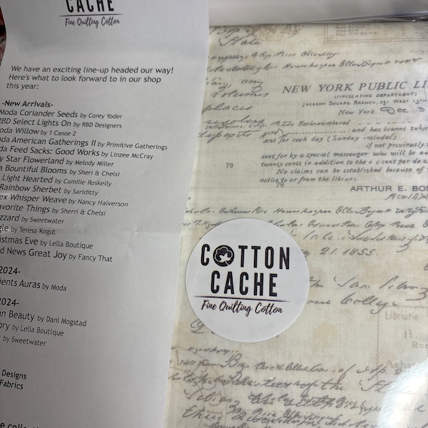 Art Gallery Fabrics Paperie Stamped (PPE-347) 1/2-YD Increments*low ...