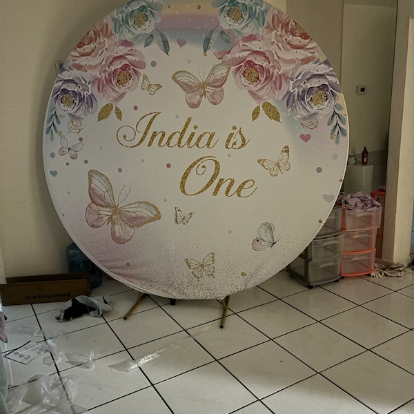 Custom Round Backdrop,personalized Circle Photography Backdrop With ...