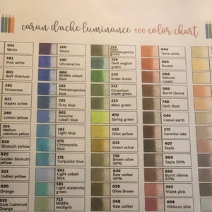 Color Blend DIY Chart Printable Digital PDF Print at Home | Etsy