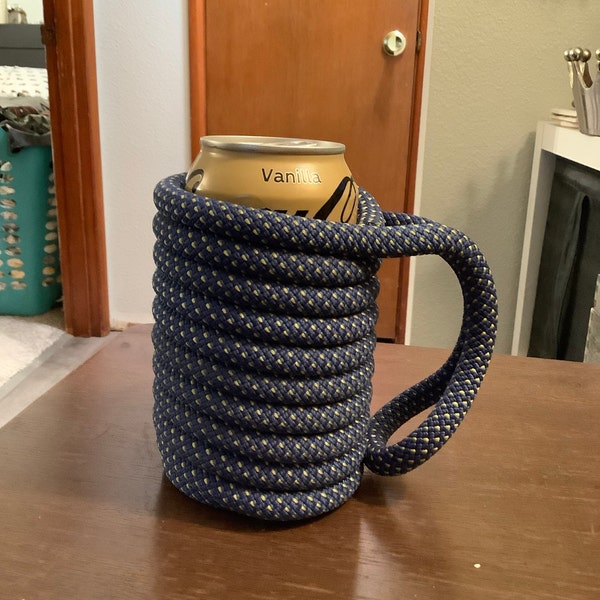 Recycled Rock Climbing Rope Can Cozy - Upcycled Drinkware - Etsy