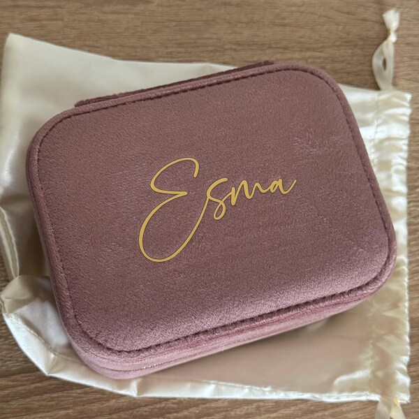 Custom Velvet Jewelry Box, Watch Box for Women, Wedding Gift, Birthday ...