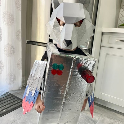 Wolf Mask Papercraft PDF, SVG Template, Low Poly Mask, 3d Paper Mask ...