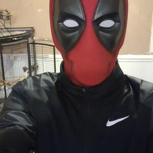 Deadpool Costume Cosplay Mask Halfshell Magnetic Eyes - Etsy
