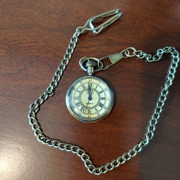 Bronze Pocket Watch Chain, Pocket Watch Accessories, Pocket Chain - Etsy