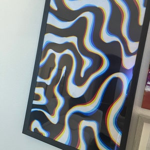 Smiley Optical Illusion Acrylic Painting Print Illusion - Etsy