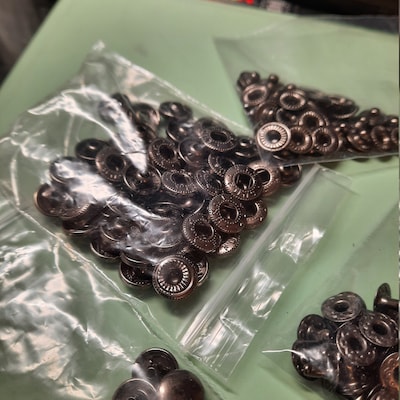 50sets Multi-size/color Metal Snap Fasteners Press Studs Snaps Button ...