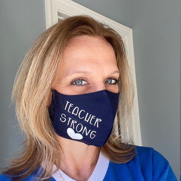 Teacher Face Masks - Etsy