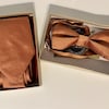Copper Pocket Square Raw Silk Pocket Squares Copper Wedding - Etsy Canada