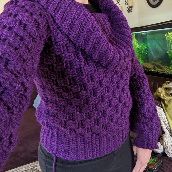 Crochet Pattern | Long Sleeve Boat Neck Top Pattern | PDF Download - Etsy